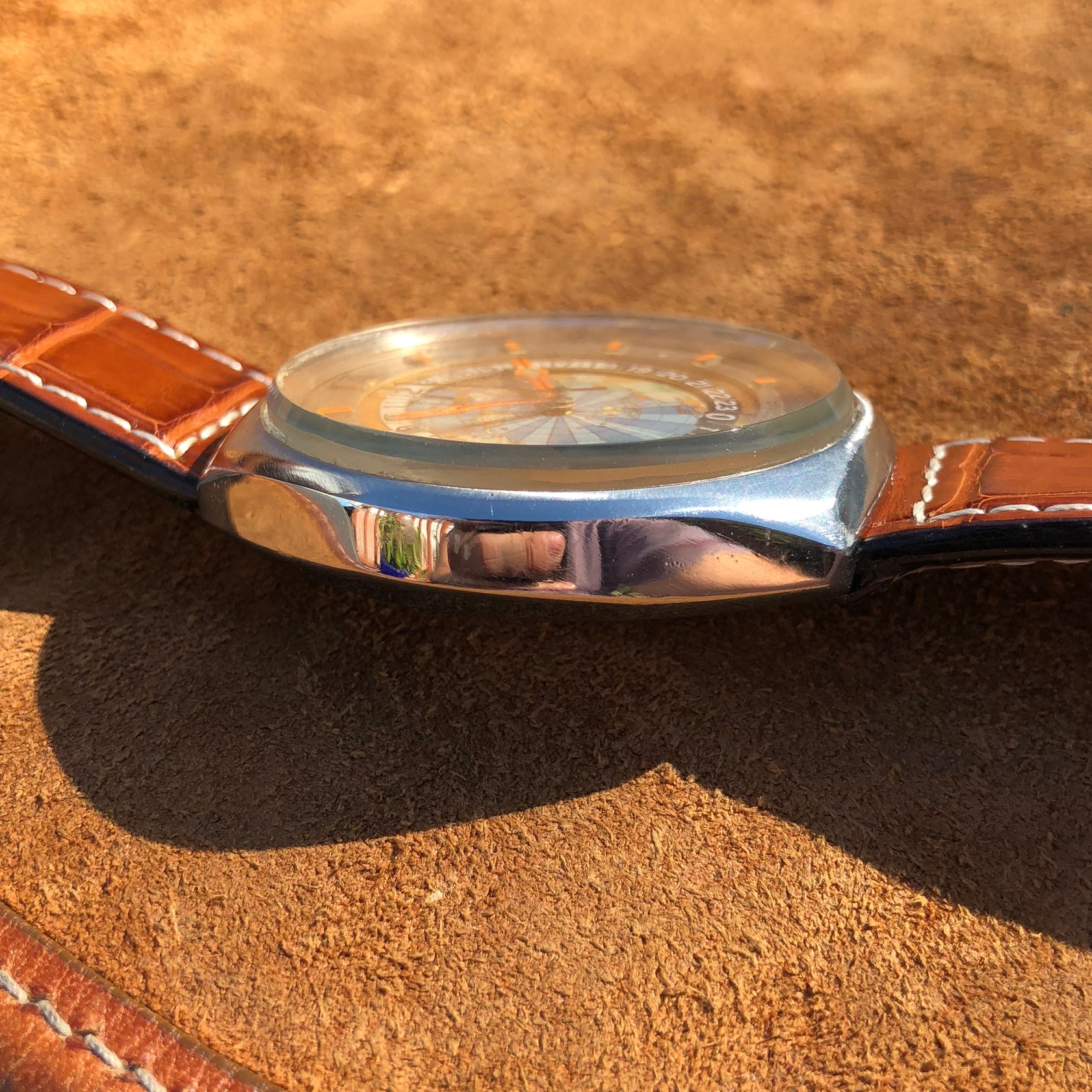 Vintage Eterna Geoscope GMT Stainelss Steel Automatic 48mm World Map ...