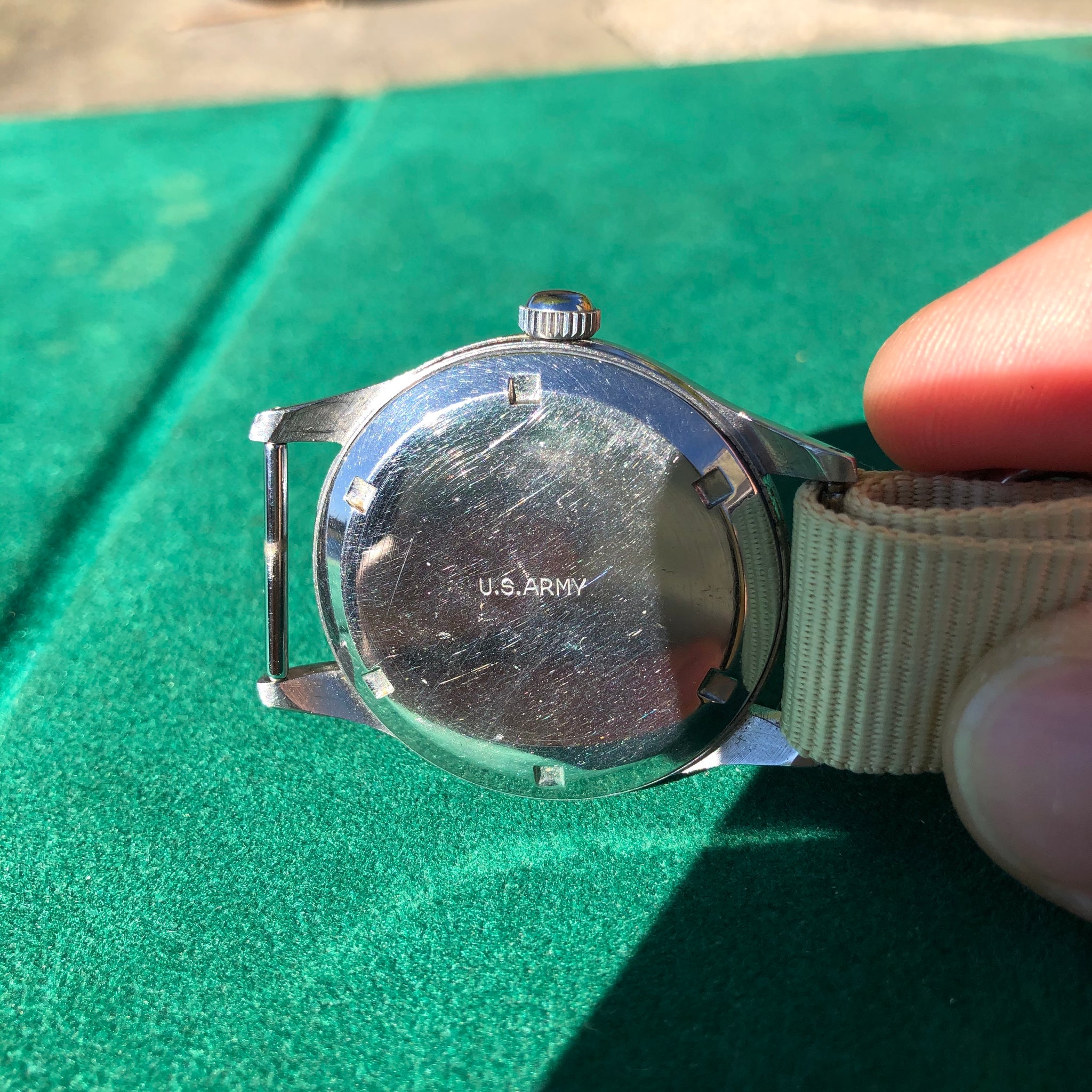 Vintage Omega Steel 2384 WWII US ARMY Tropical Radium Cal. 30T2 Manual ...