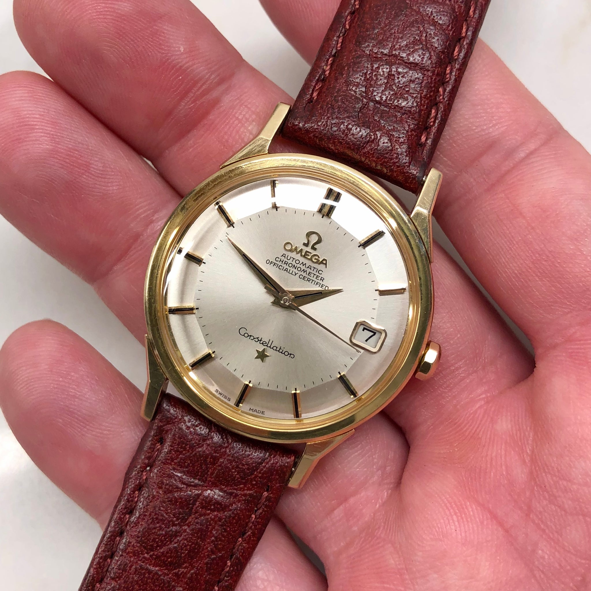 1966 Vintage Omega Constellation 168.005 Chronometer Cal. 561 Automatic 14K Solid Gold ...