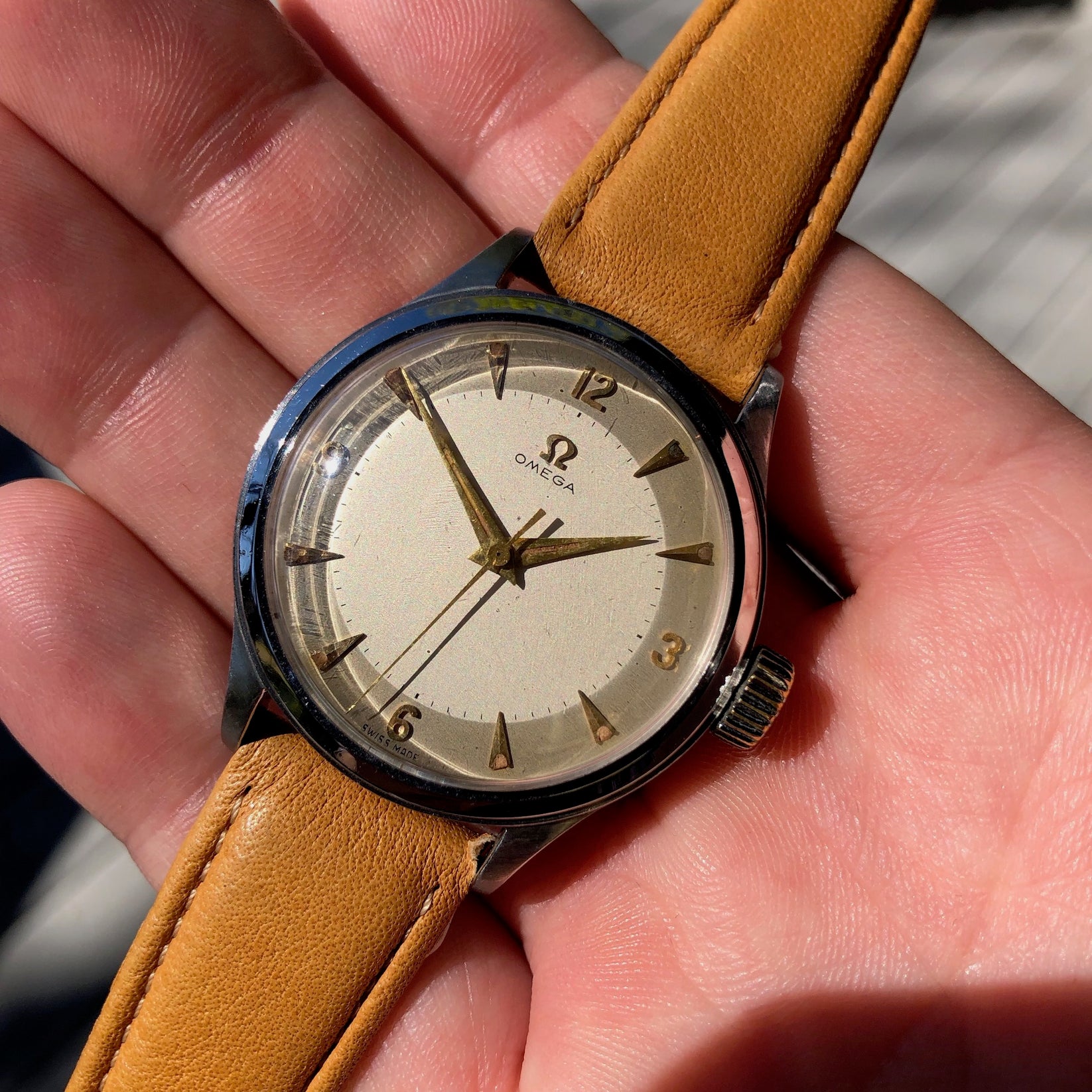 Vintage Omega 2179 Stainless Steel Sector Dial Cal. 30T2 Manual ...