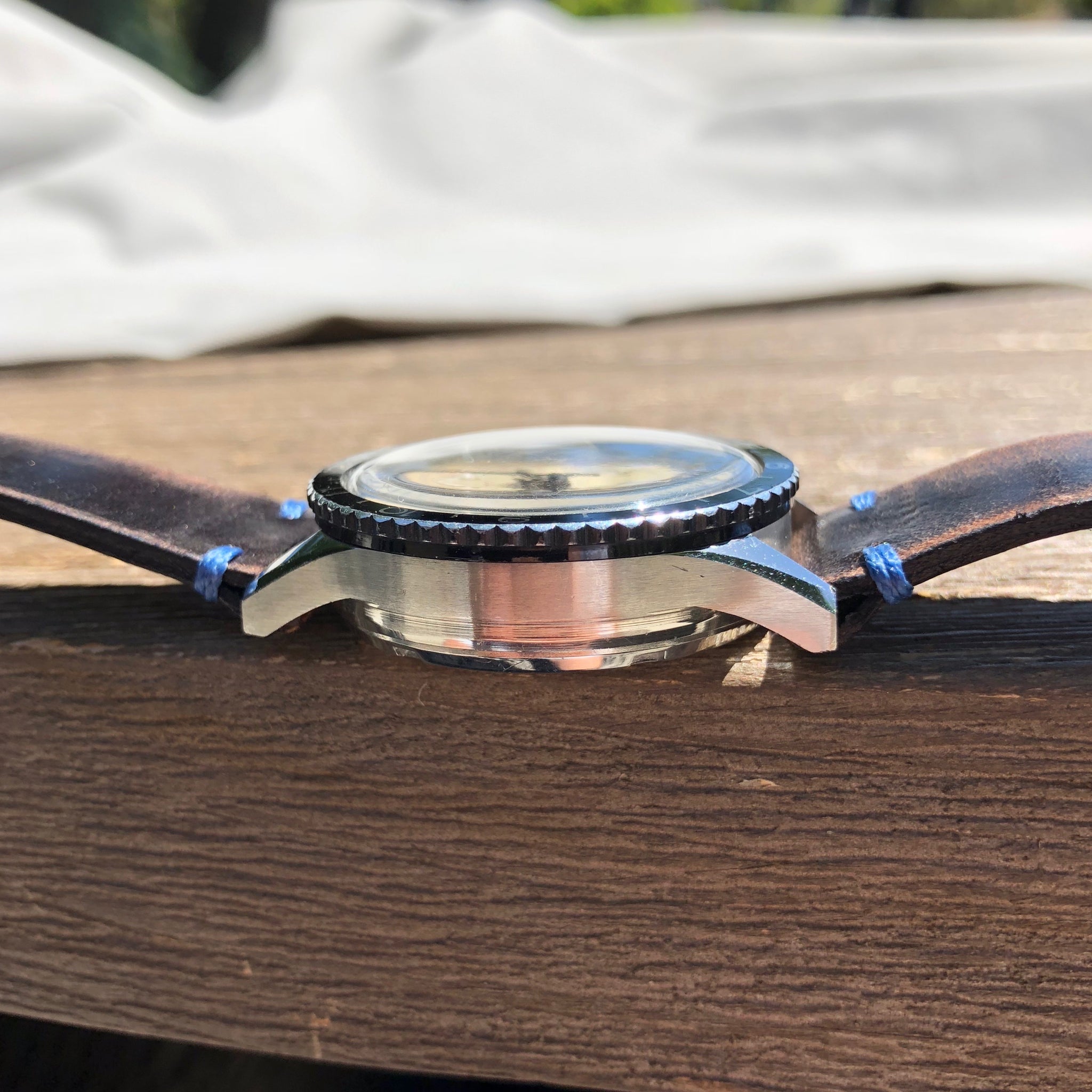 Vintage Gallet MultiChron Pilot Valjoux 72 Chronograph White Stainless ...