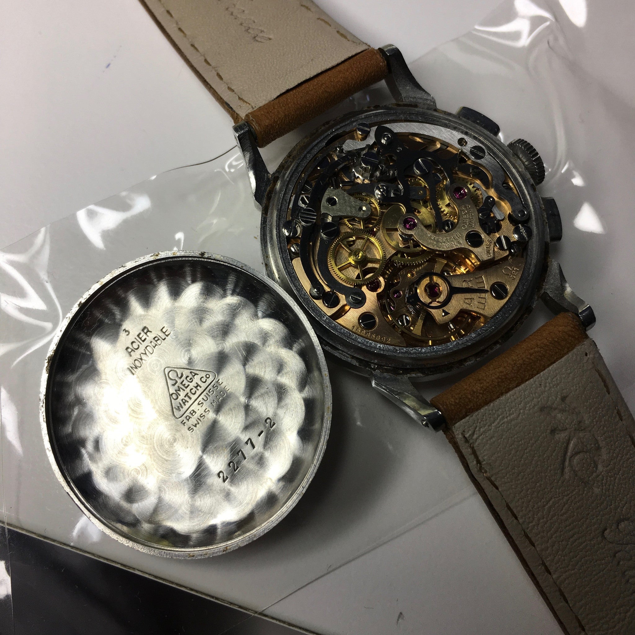 Vintage Omega 2277 Chronograph Caliber 321 Stainless Steel 1962 ...