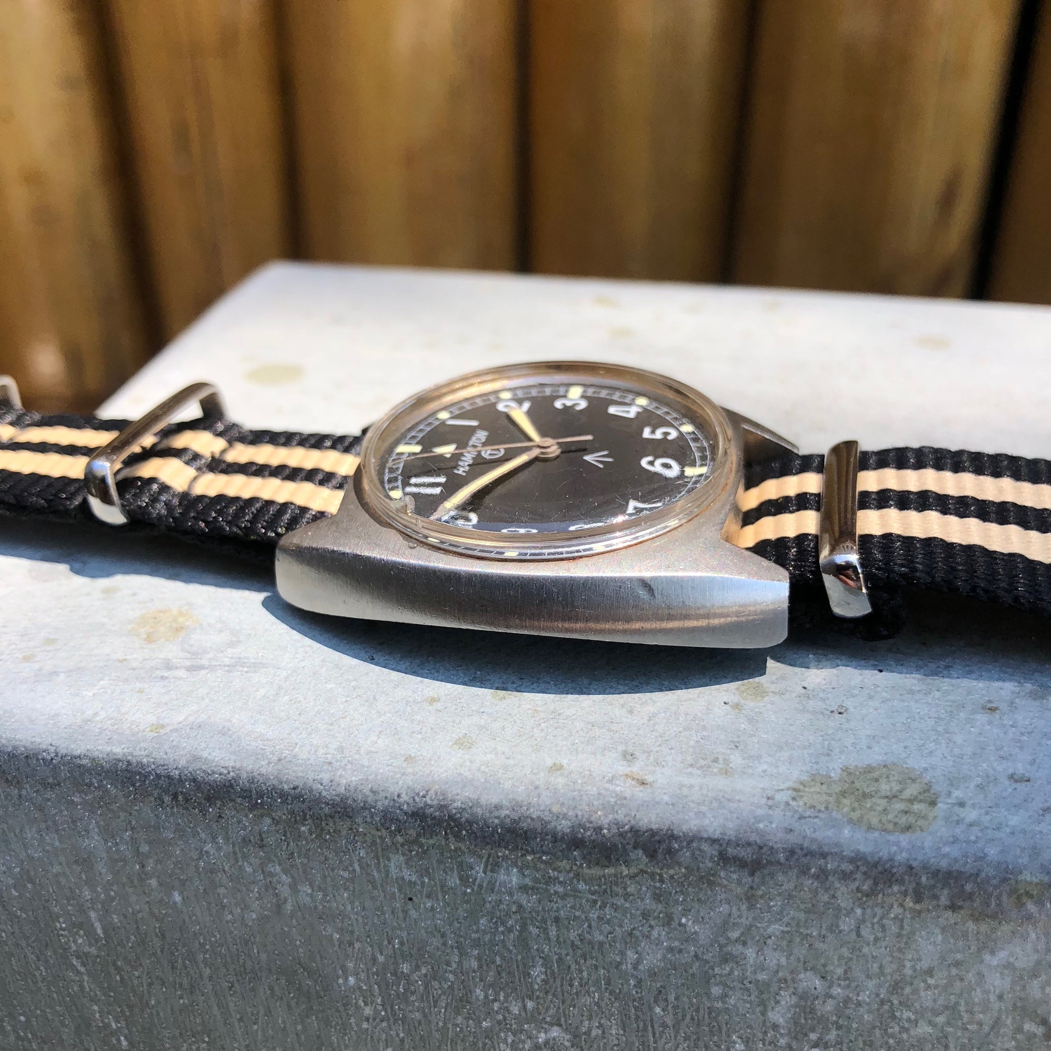 Vintage Hamilton W10 Military Steel Caliber 2750 Manual Wind Wristwatch ...